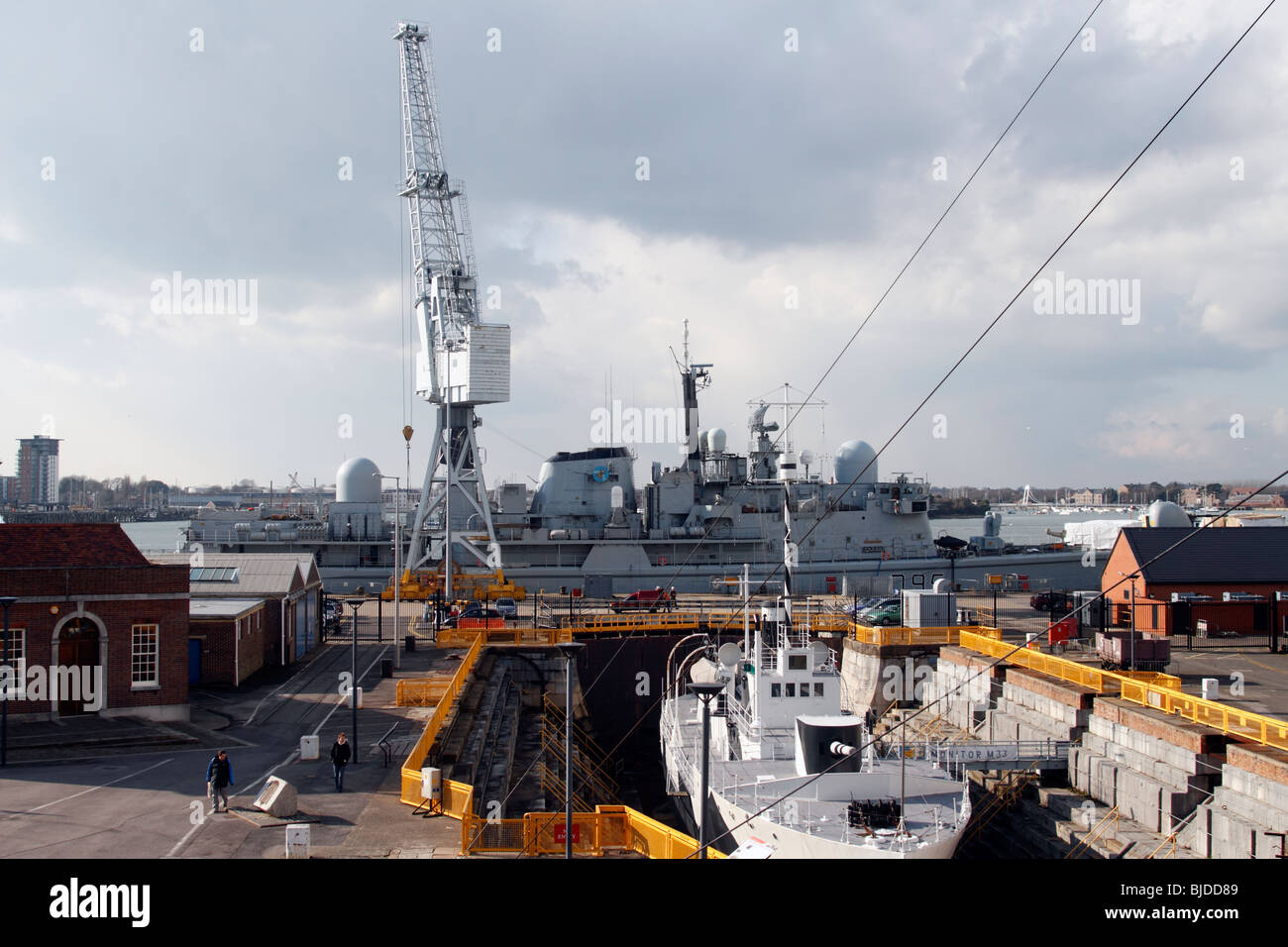 HMS Manchester (D95) is a Type 42 (Batch 3) destroyer at the Portsmouth ...