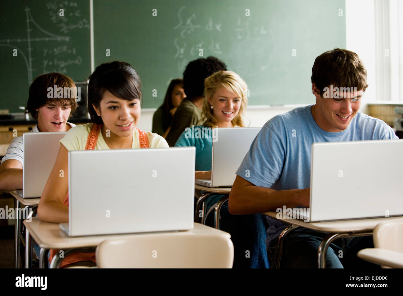 Students in a classroom Stock Photo - Alamy