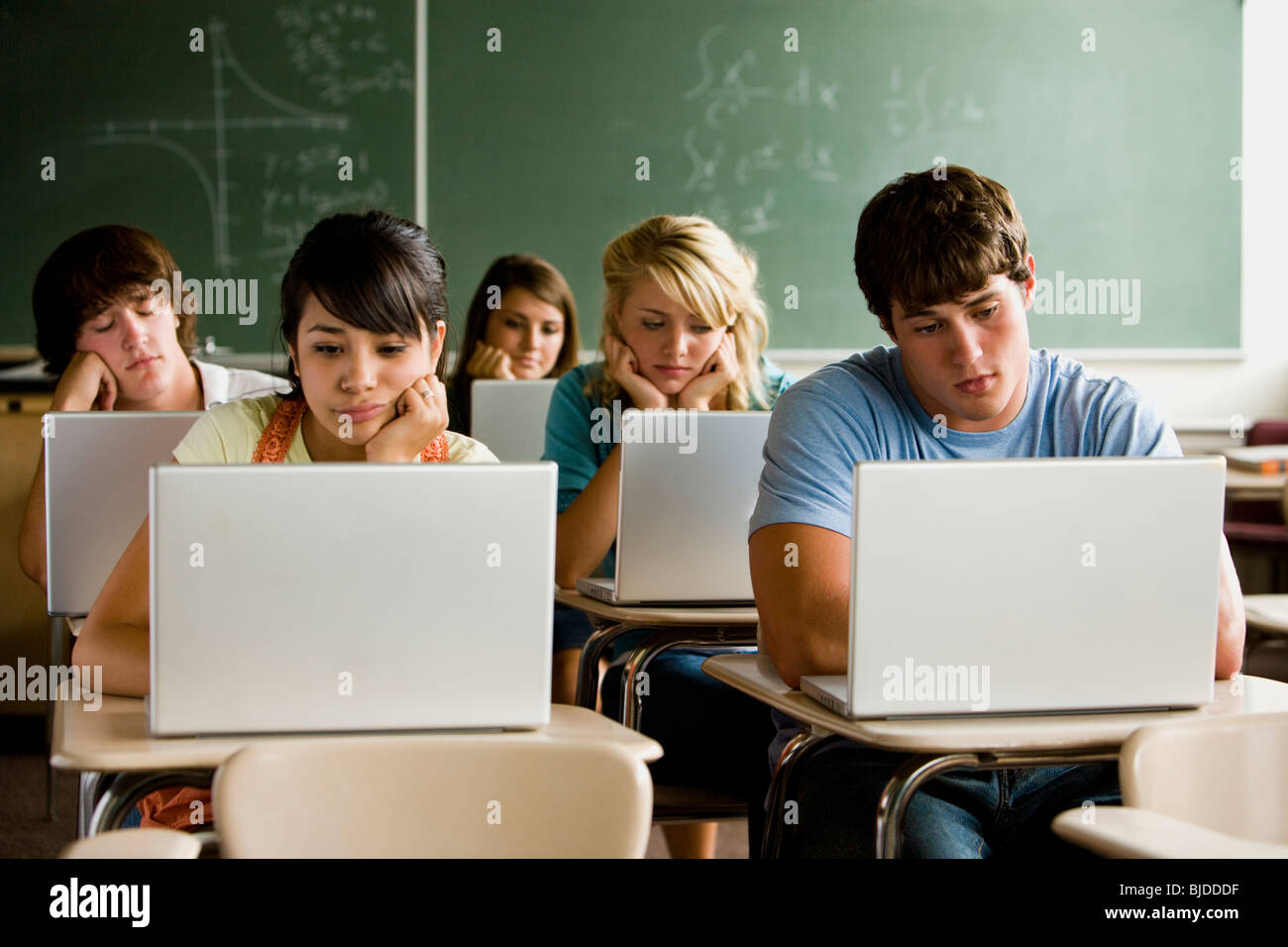 Students in a classroom Stock Photo - Alamy