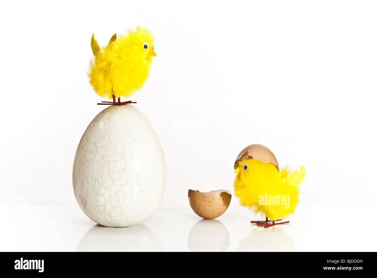 easter egg and chicks Stock Photo - Alamy