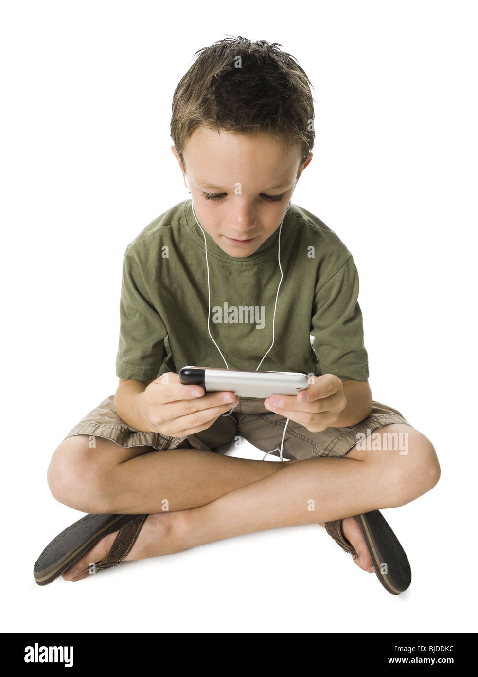 A boy and his iPhone Stock Photo - Alamy