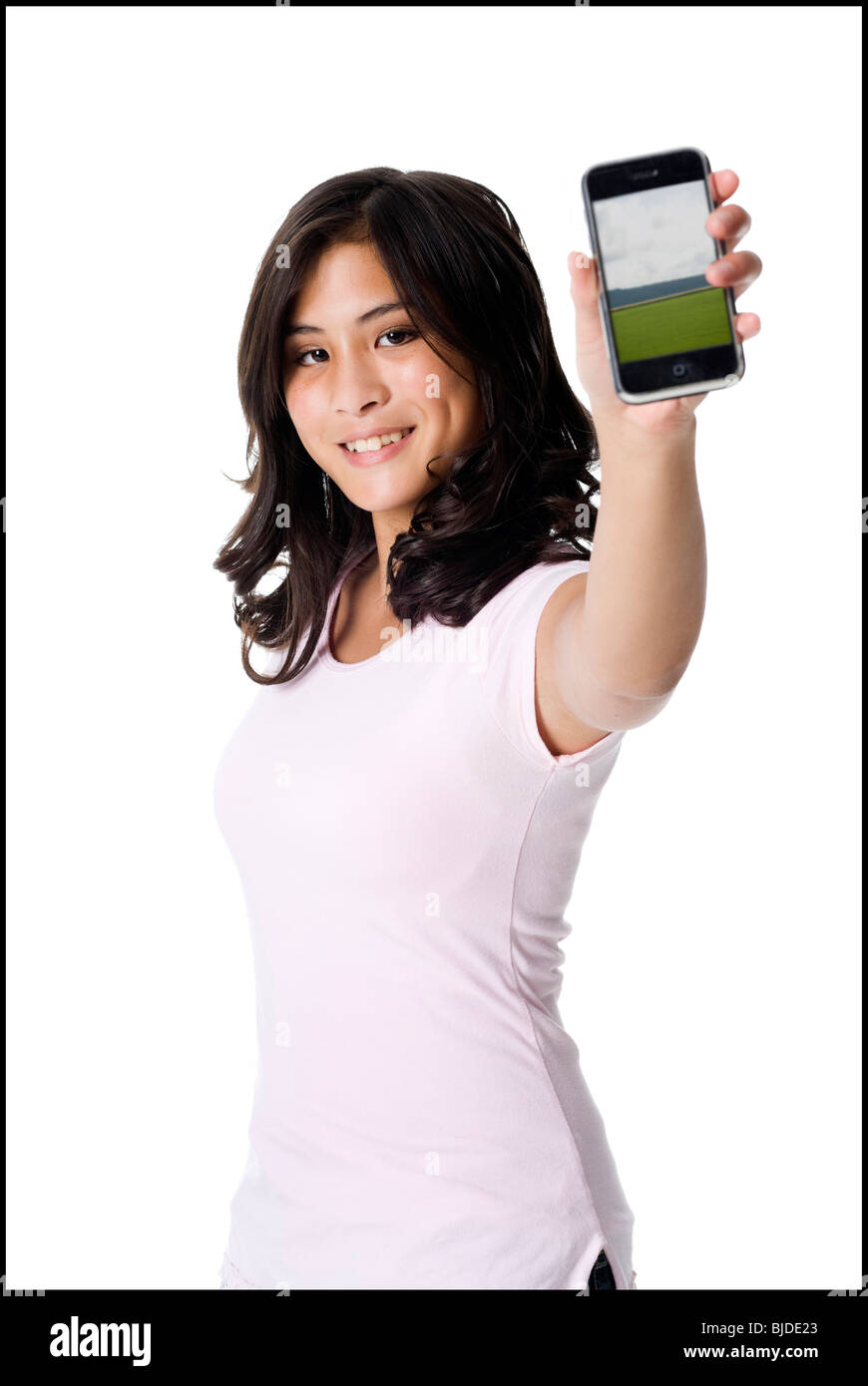 Asian girl iphone hi-res stock photography and images - Alamy