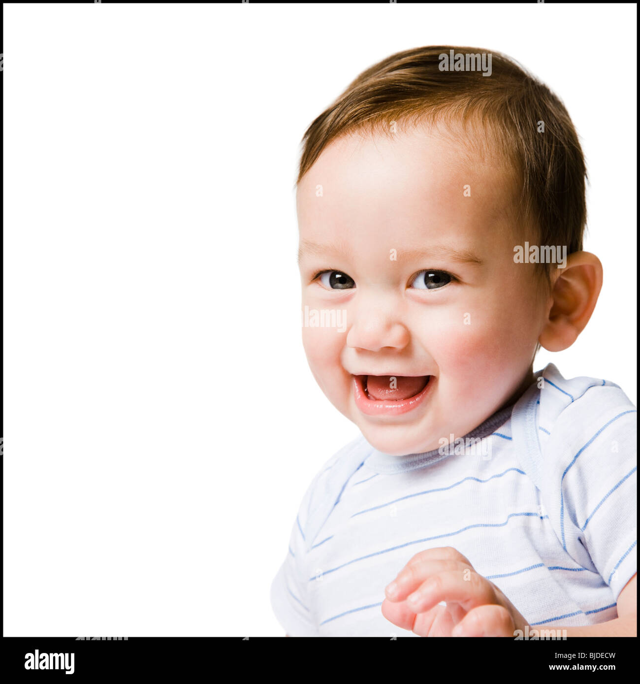 Baby boy smiling Stock Photo - Alamy
