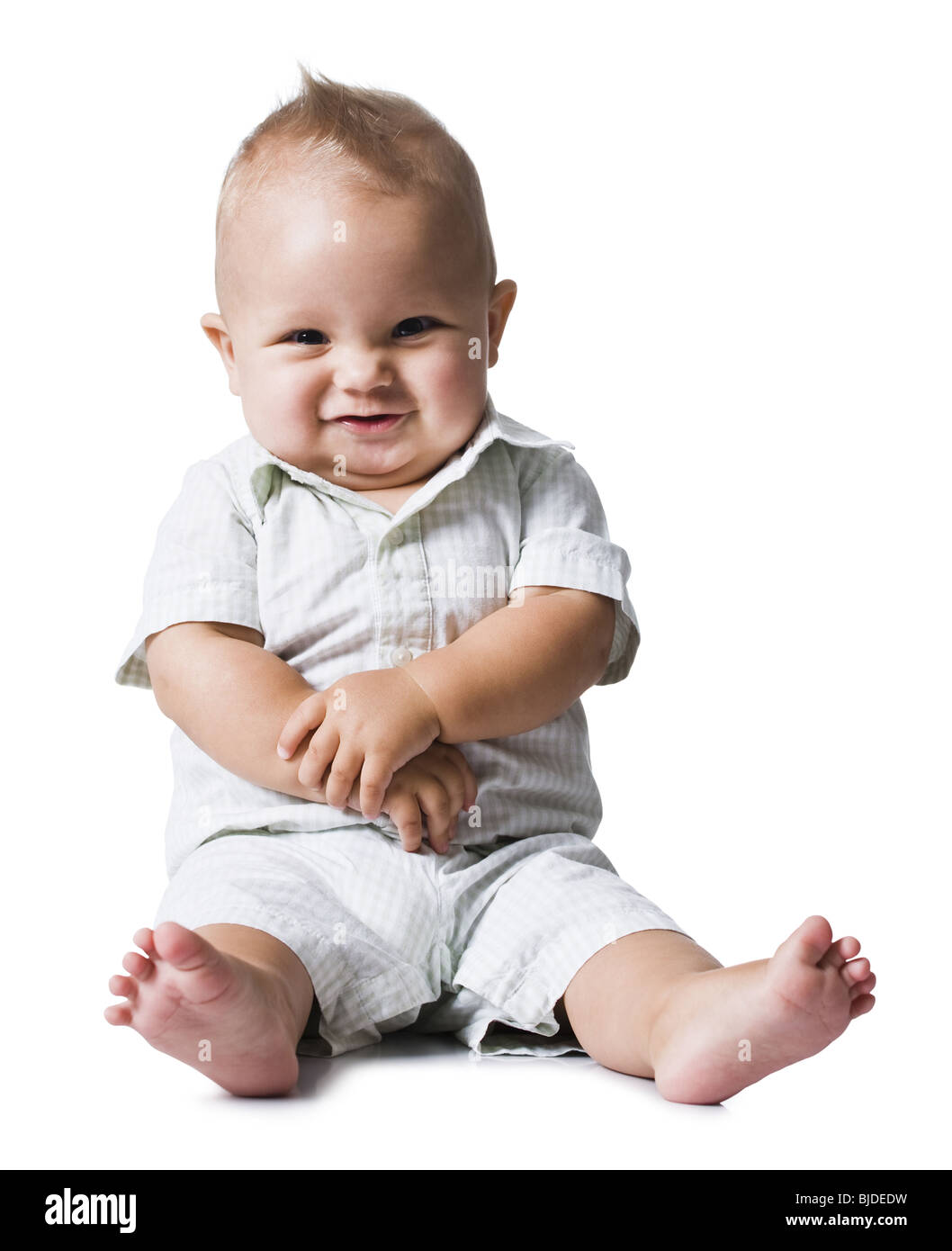 Baby boy smiling Stock Photo - Alamy