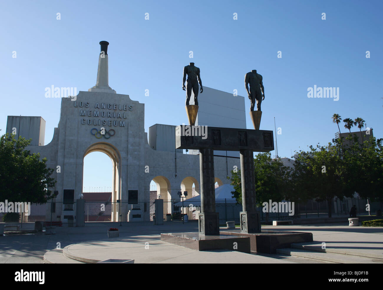 Los Angeles Memorial Coliseum Exposition Park October 2007 Stock Photo ...