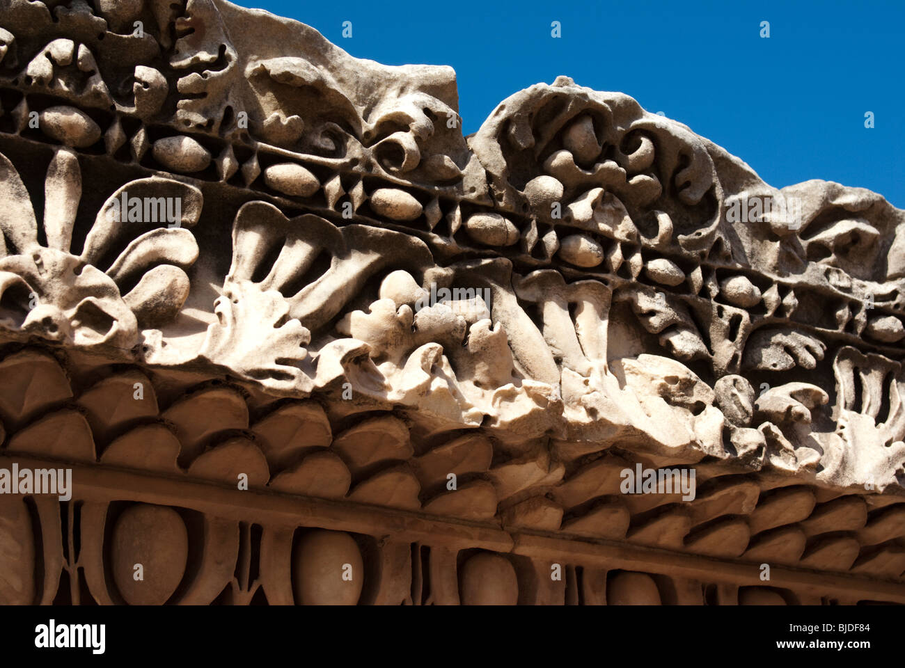 Piece of Roman stonework Stock Photo - Alamy