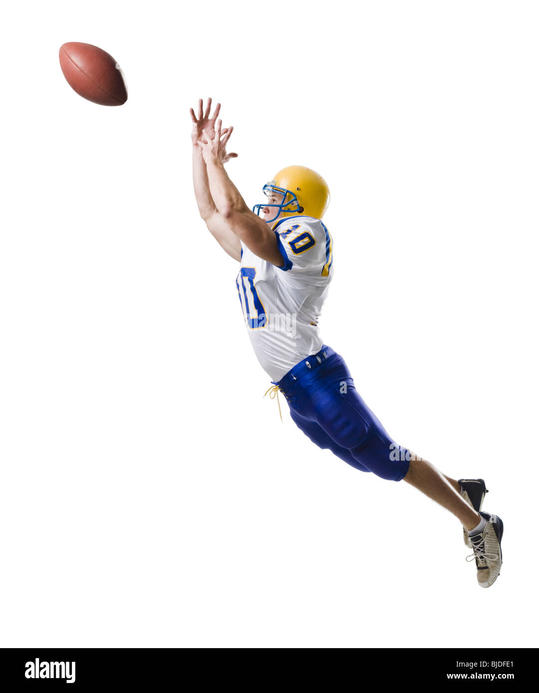Young male American football player Stock Photo - Alamy