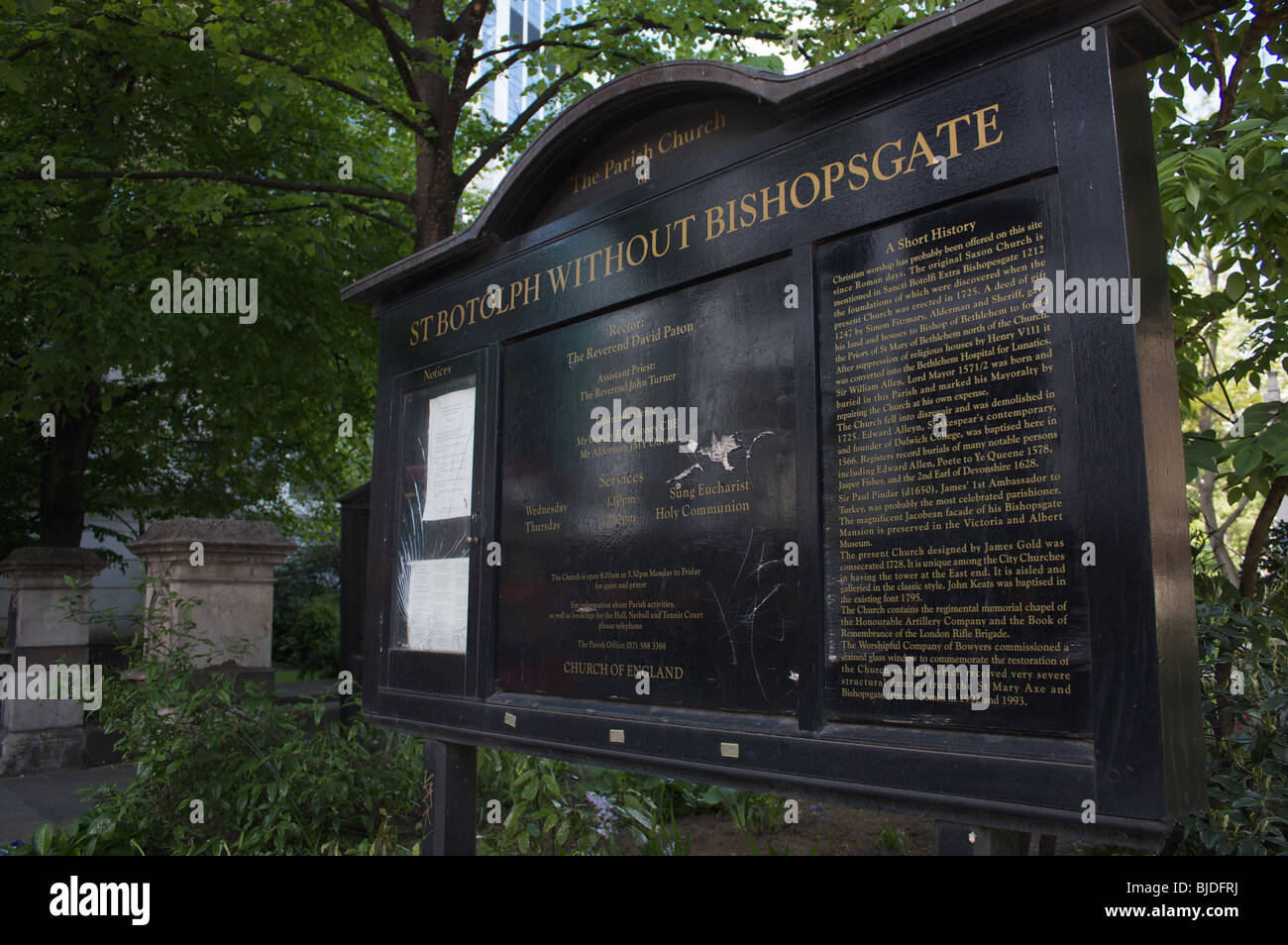 St Botolph's Church, Aldgate, london Stock Photo - Alamy
