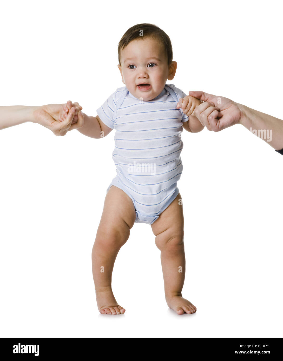 baby boy learning to walk Stock Photo - Alamy