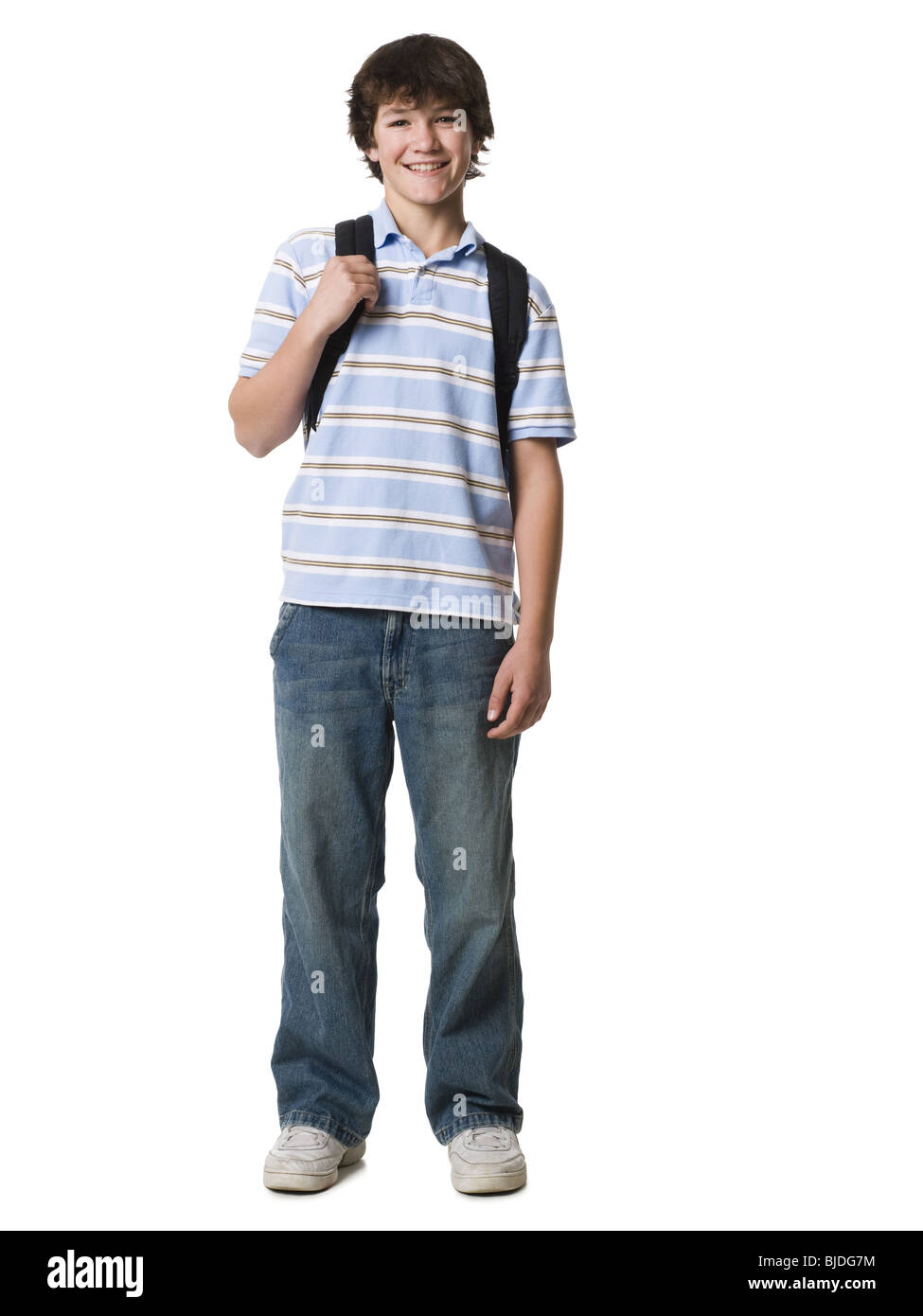 boy with a backpack Stock Photo - Alamy