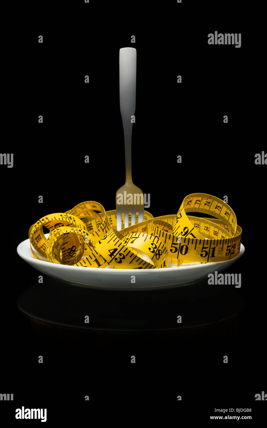 measuring tape as pasta Stock Photo - Alamy
