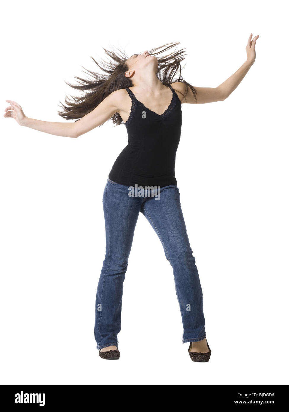 young woman dancing Stock Photo - Alamy