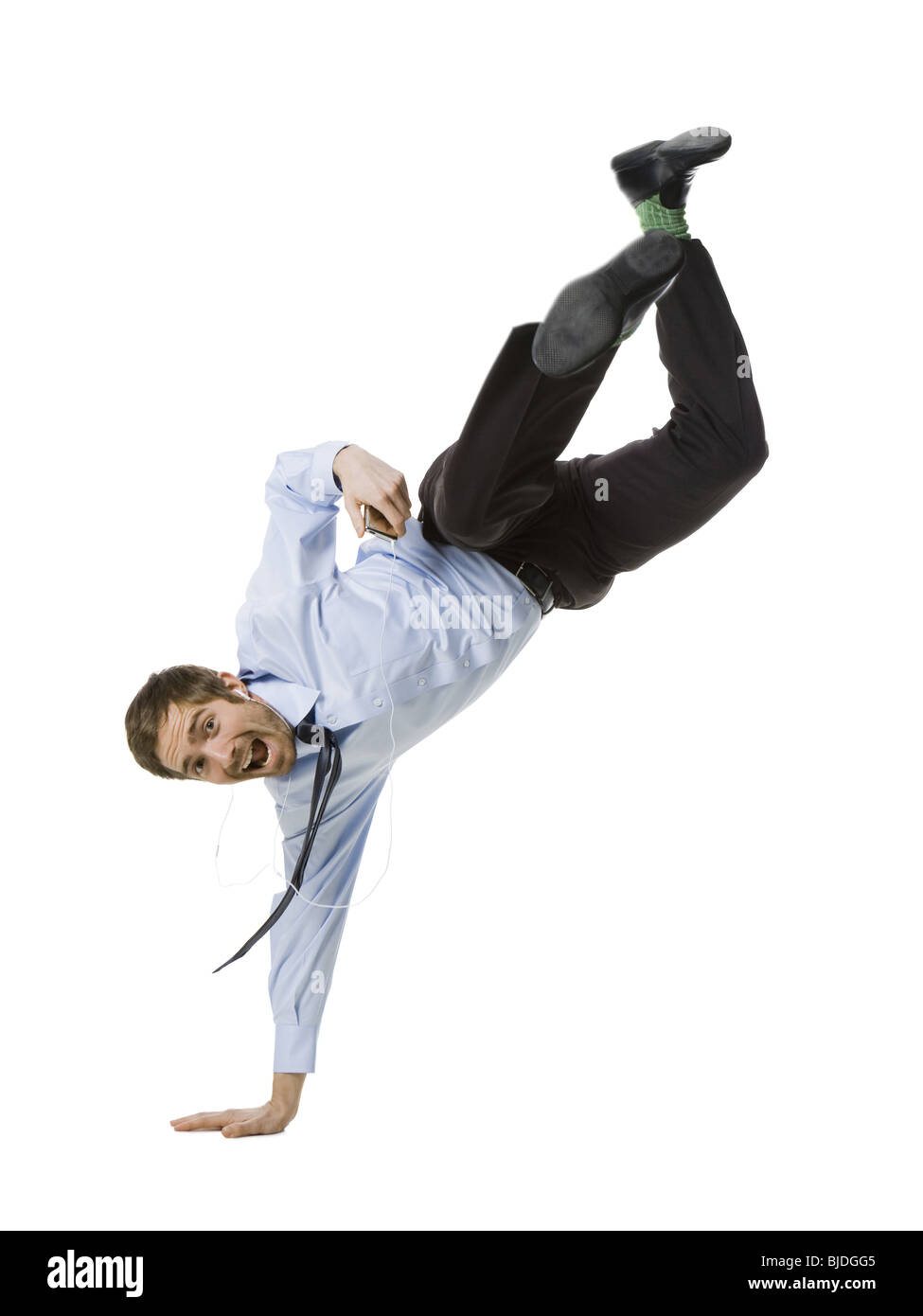 man doing a handstand Stock Photo - Alamy
