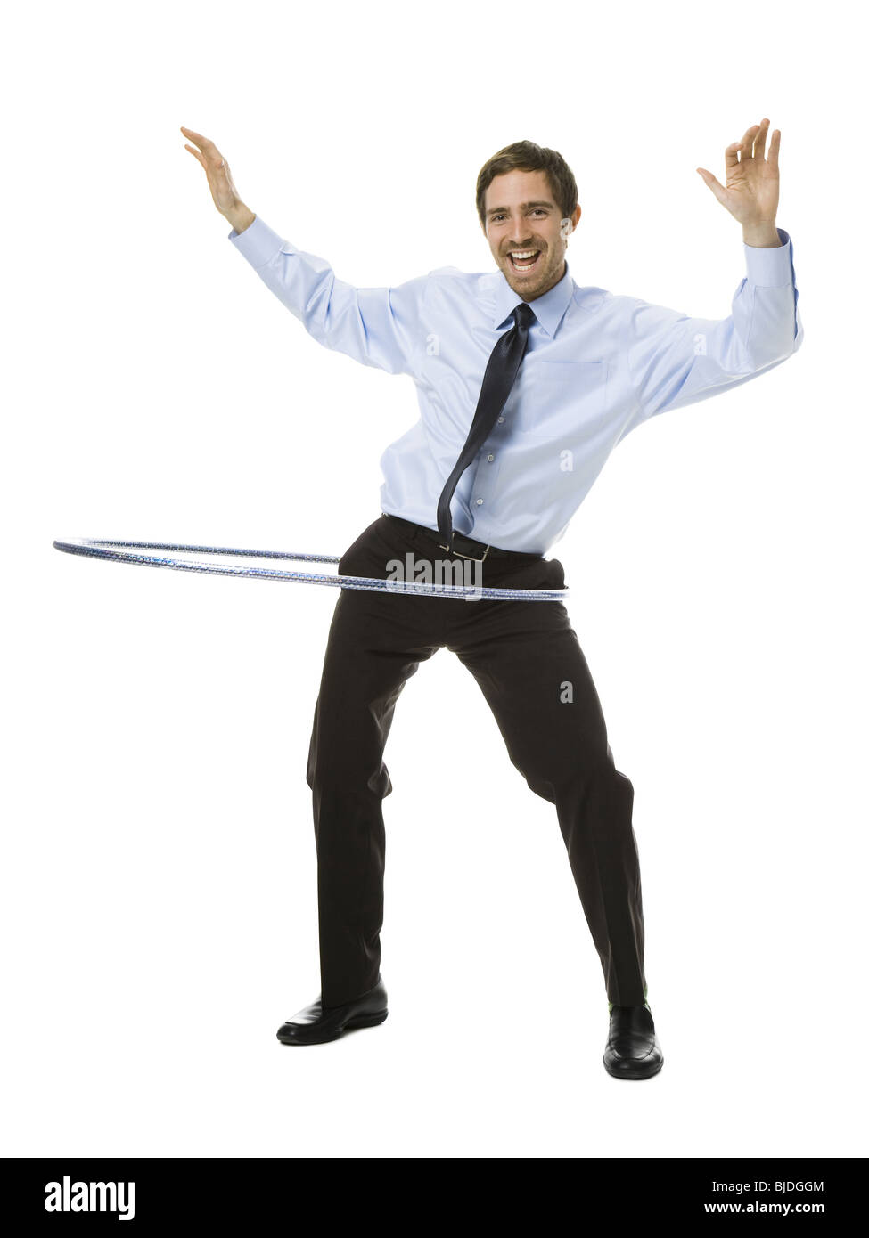 man with a hula hoop Stock Photo - Alamy