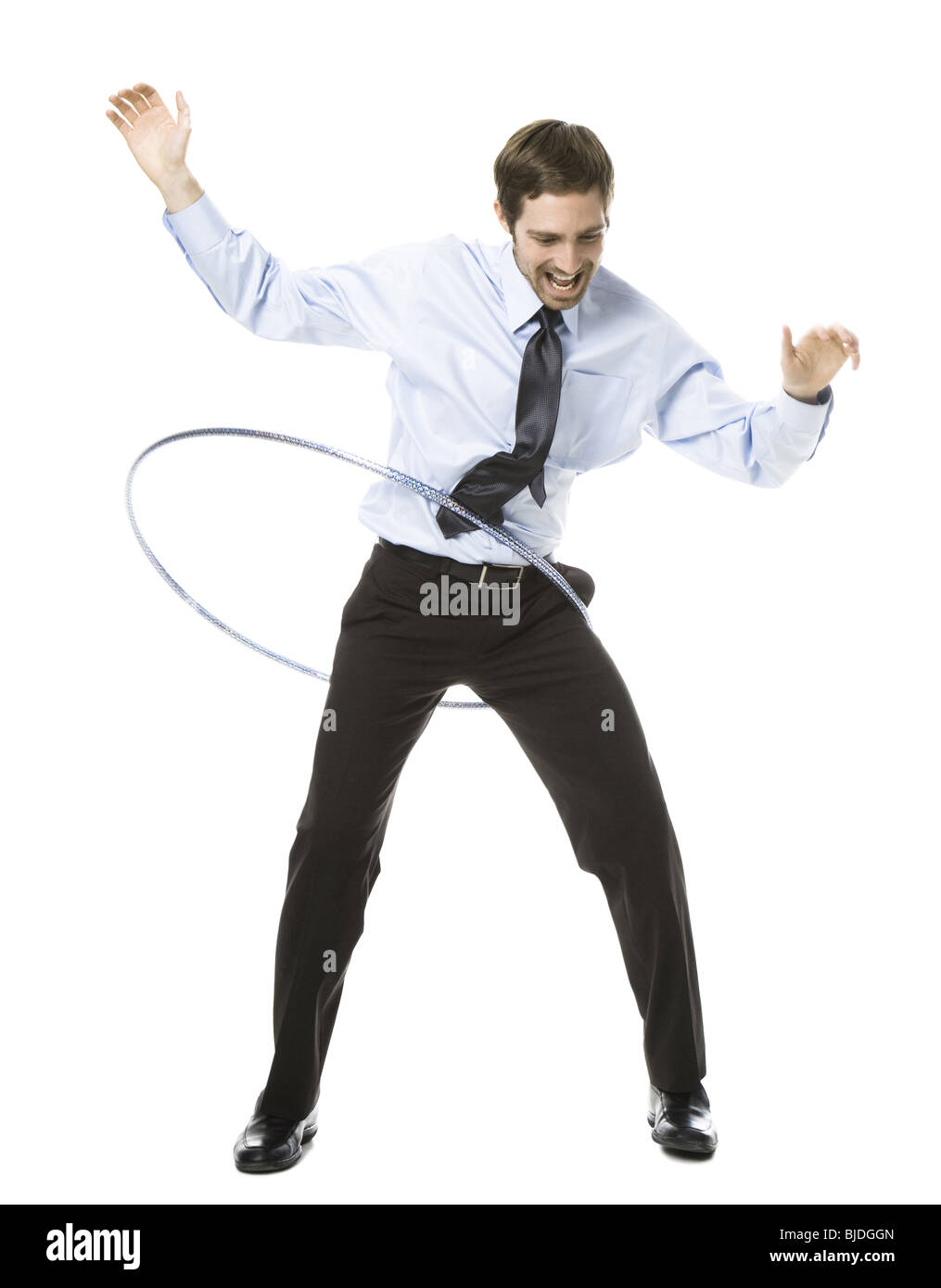 man with a hula hoop Stock Photo - Alamy