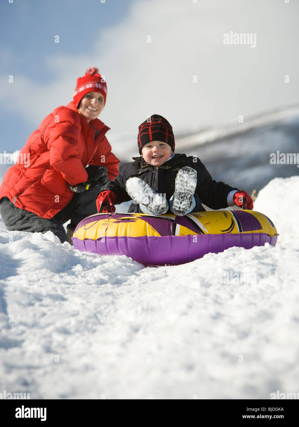 playing in the snow Stock Photo - Alamy