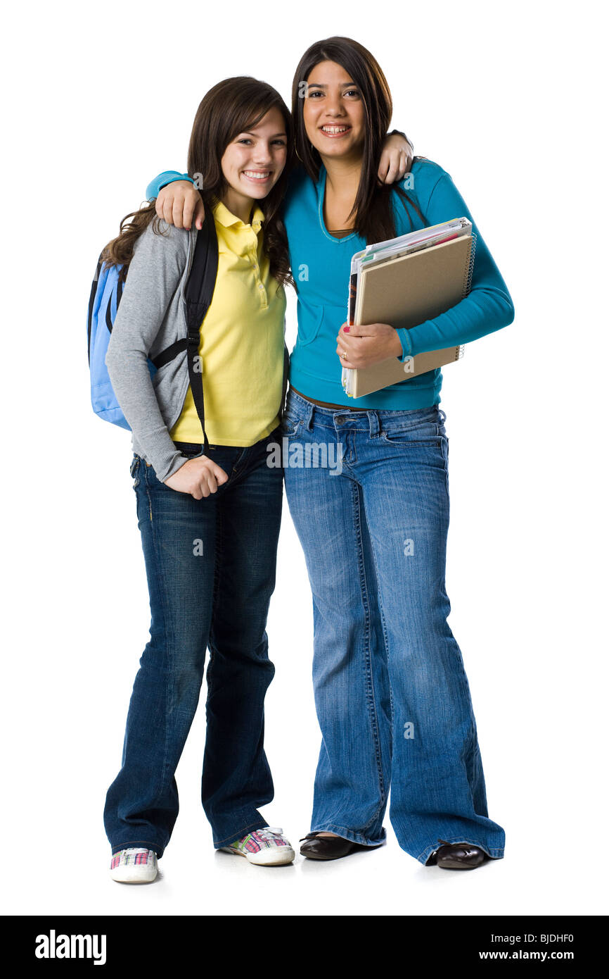 School students Cut Out Stock Images & Pictures - Alamy
