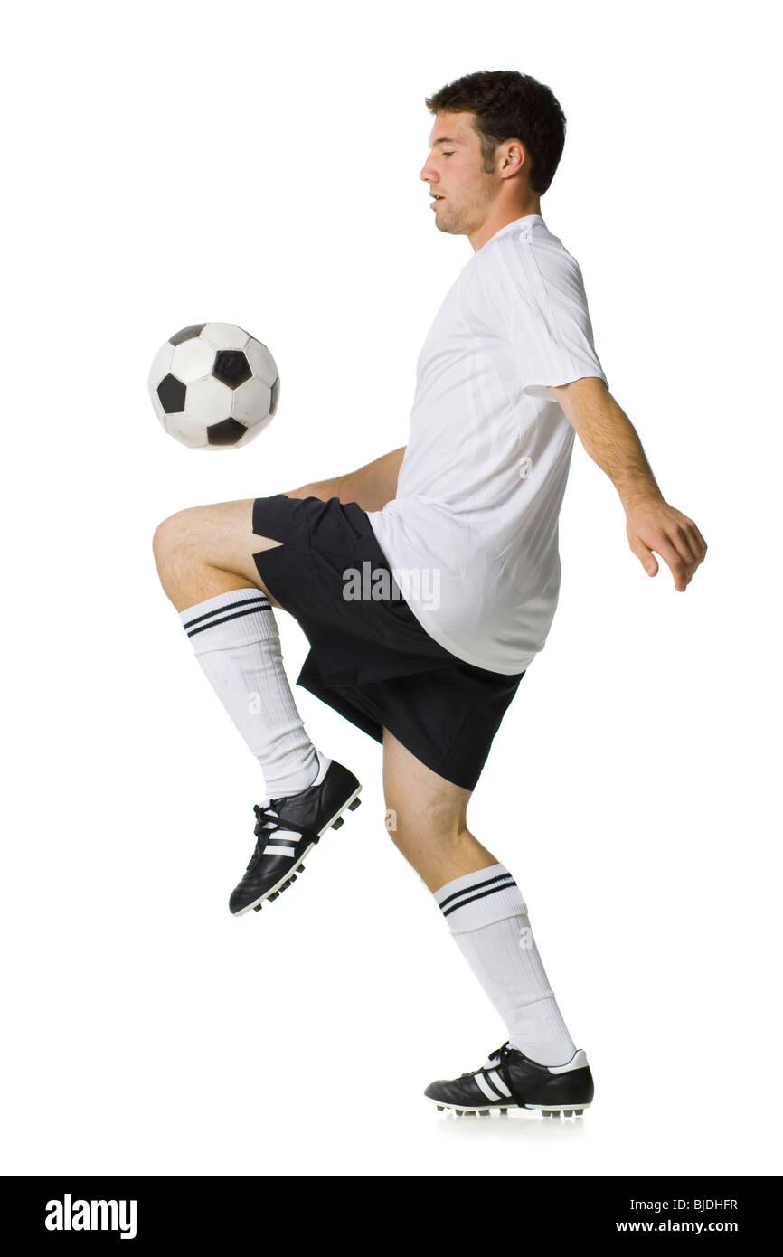 man with soccer ball Stock Photo - Alamy