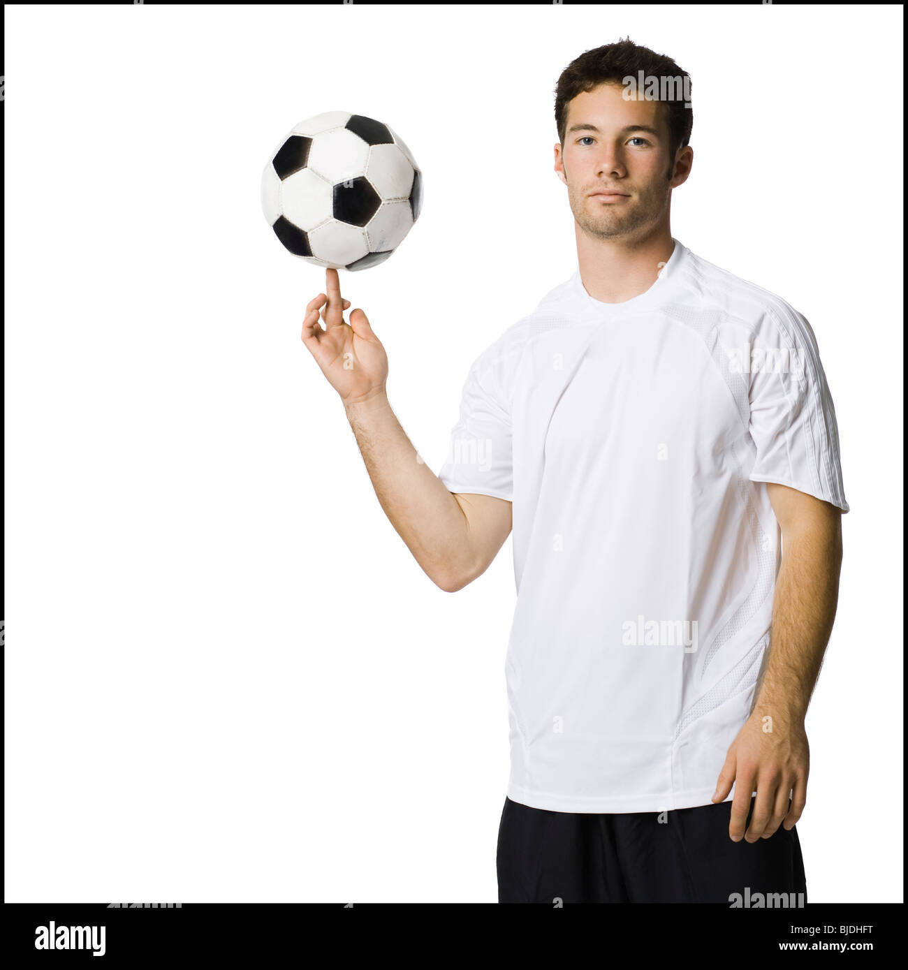 man with soccer ball Stock Photo - Alamy