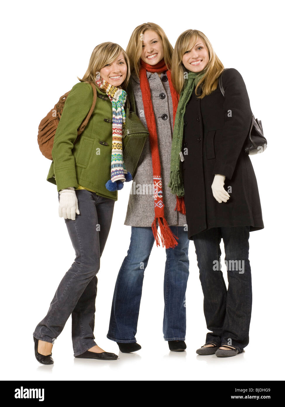 girls in coats Stock Photo - Alamy