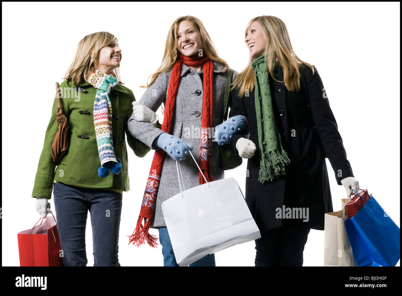 girls with shopping bags Stock Photo - Alamy
