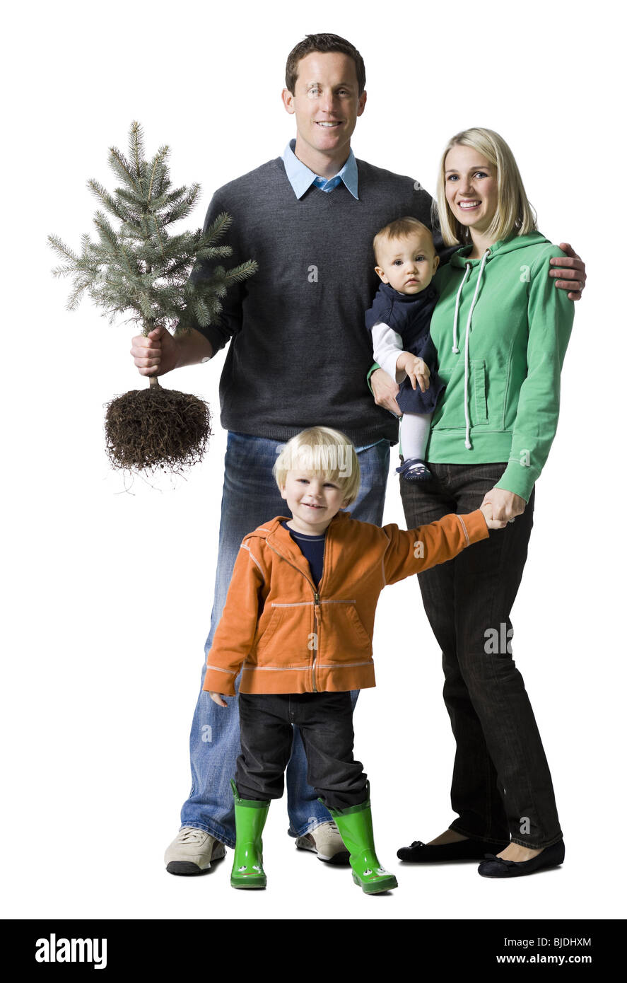 Planting family tree Cut Out Stock Images & Pictures - Alamy