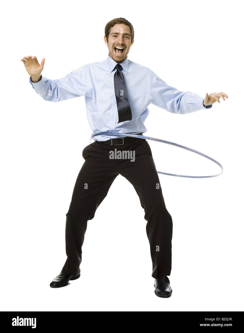 man with a hula hoop Stock Photo - Alamy