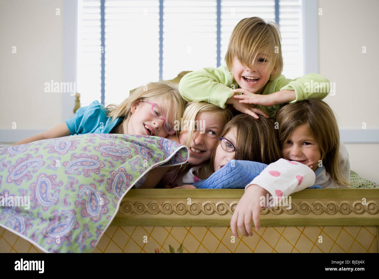 children at a sleepover Stock Photo - Alamy