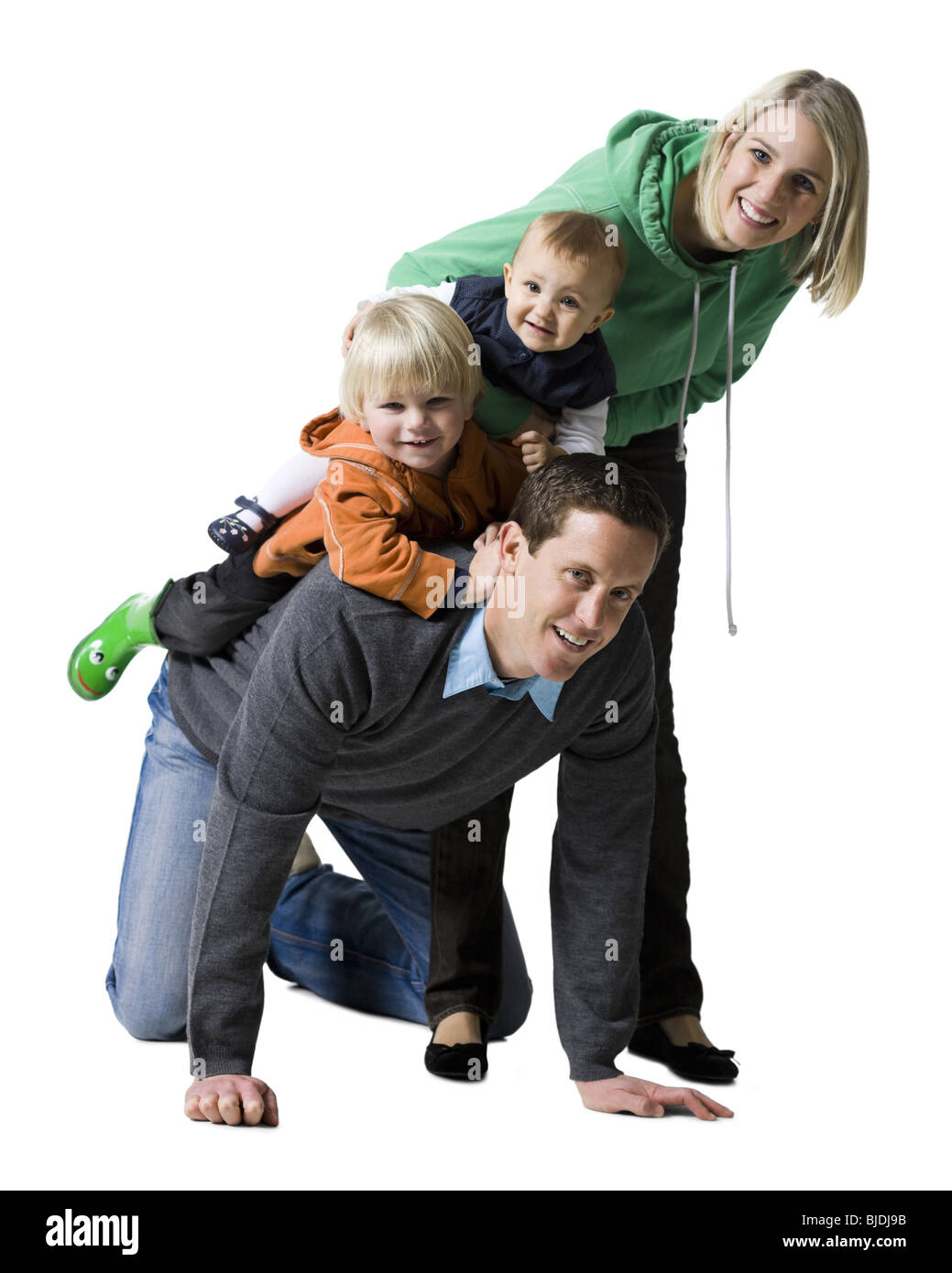 family of four Stock Photo - Alamy