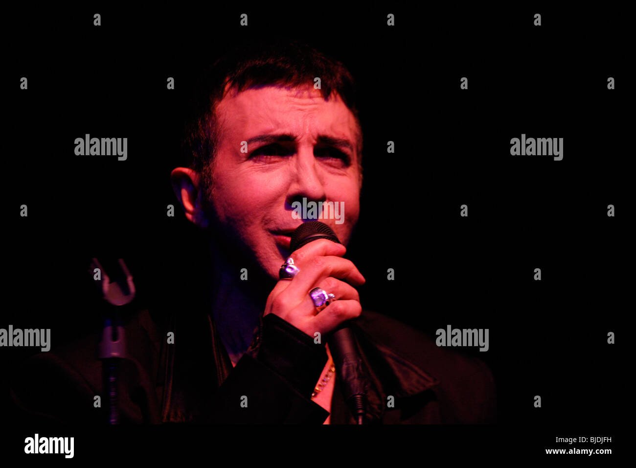 Singer Marc Almond live in Athens Stock Photo - Alamy