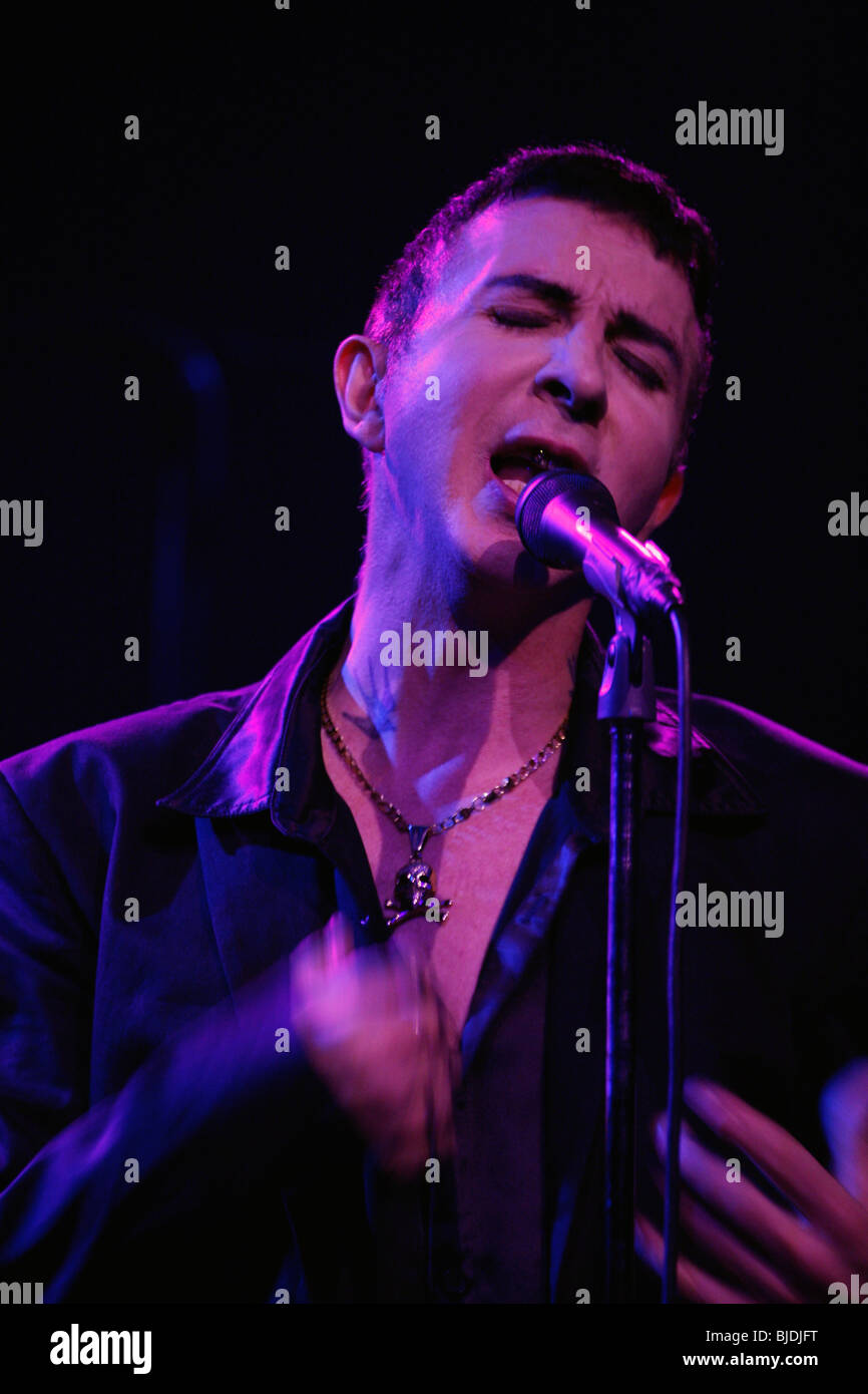 Singer Marc Almond live in Athens Stock Photo - Alamy