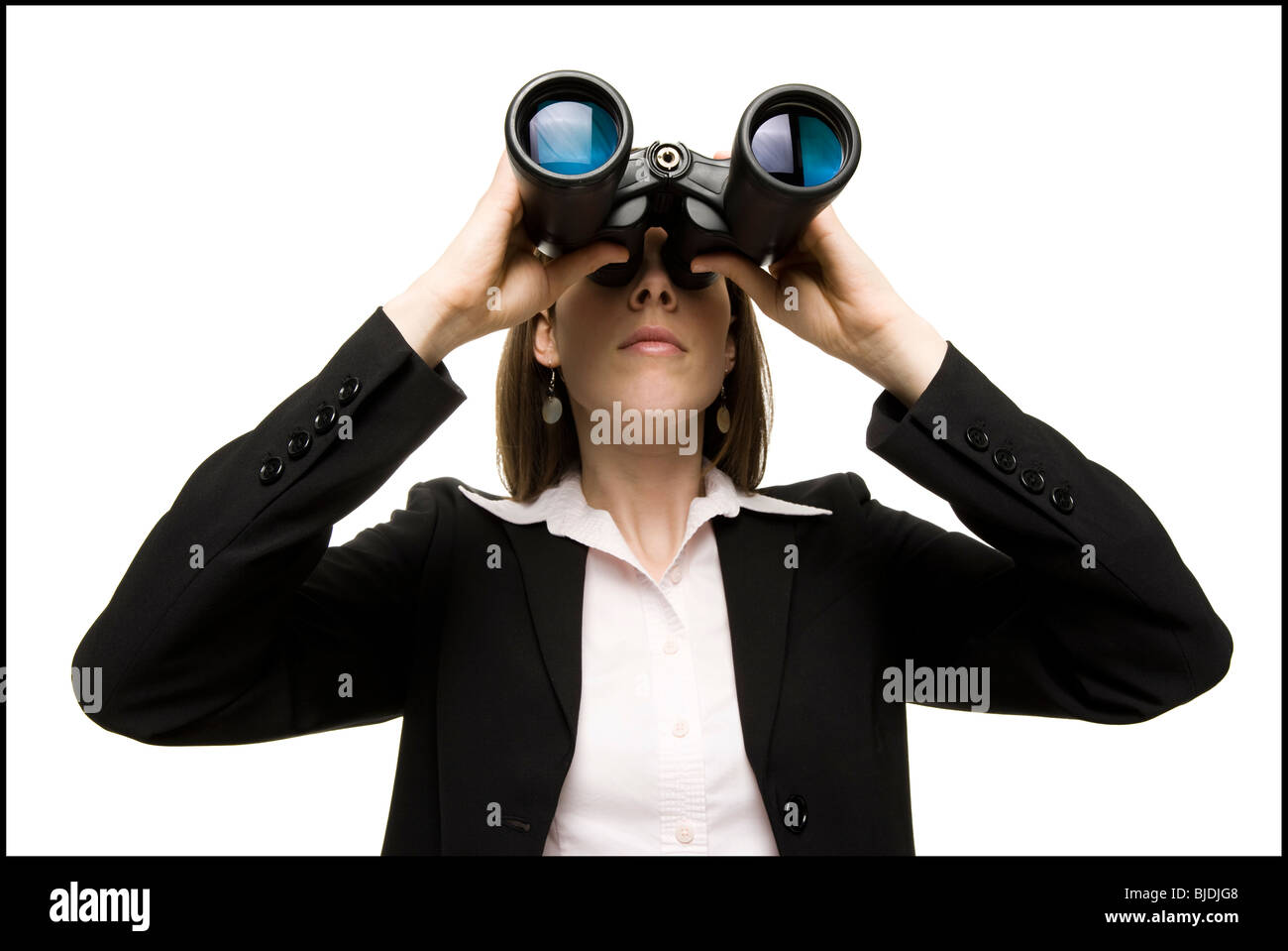 Business vision woman binoculars hi-res stock photography and images ...