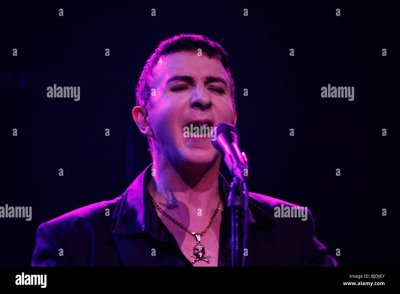 Singer Marc Almond live in Athens Stock Photo - Alamy