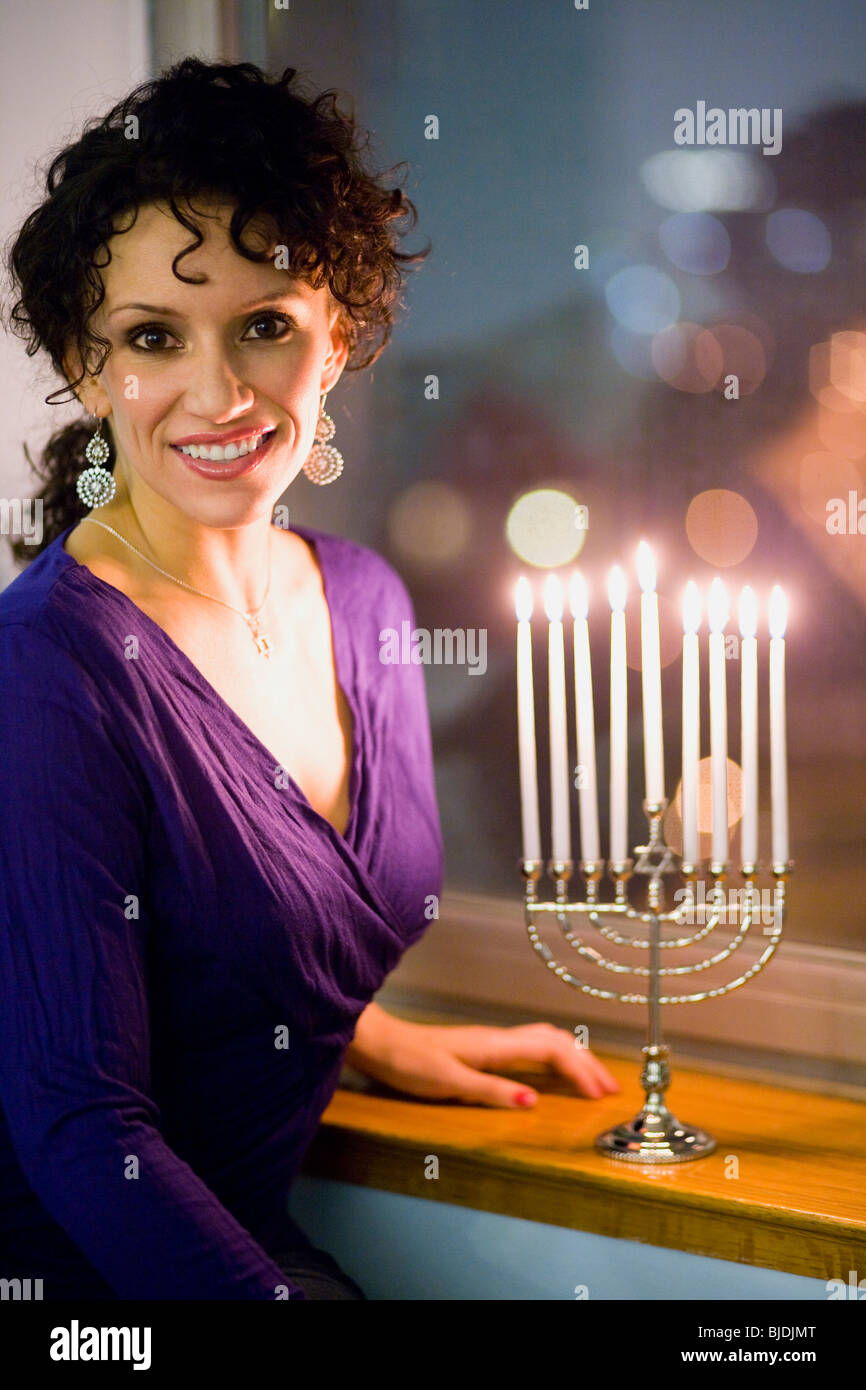 Hannukkah menorah hi-res stock photography and images - Alamy