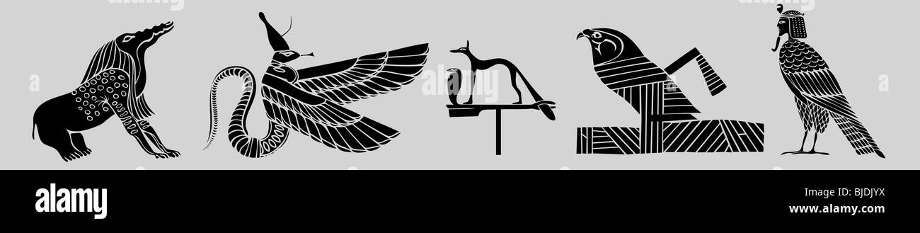 Egyptian mythological creatures hi-res stock photography and images - Alamy