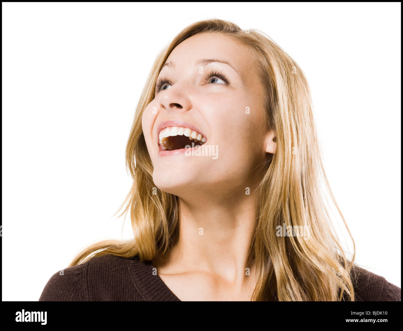 girl looking up Stock Photo - Alamy