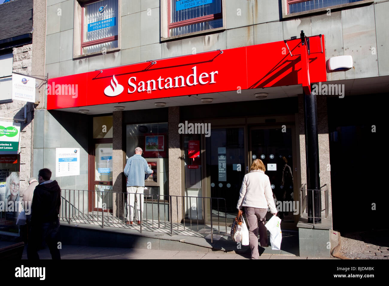 Santander Bank Kendal Kendal UK Stock Photo - Alamy