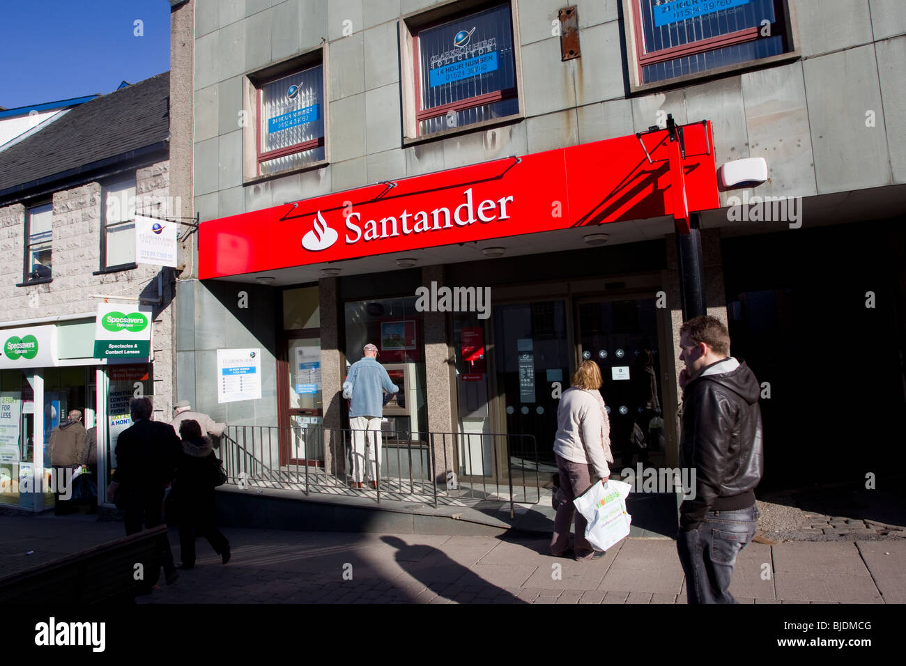 Santander Bank Kendal Kendal UK Stock Photo - Alamy