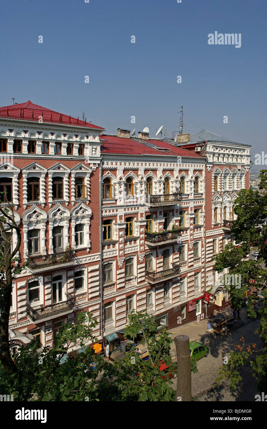 Podol quarter,typical buildings,Kiev,Ukraine Stock Photo - Alamy