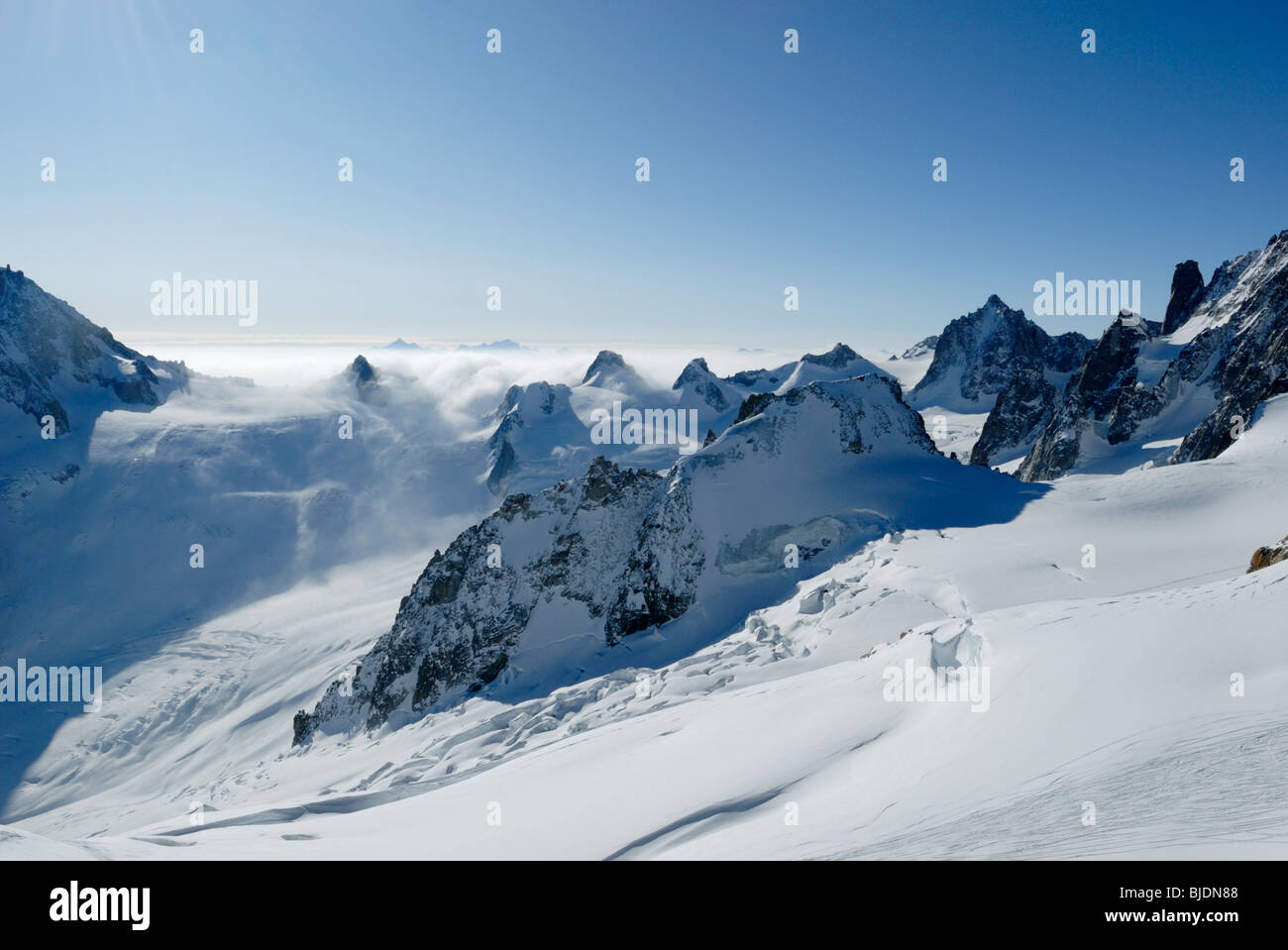 La vallee blanche hi-res stock photography and images - Alamy