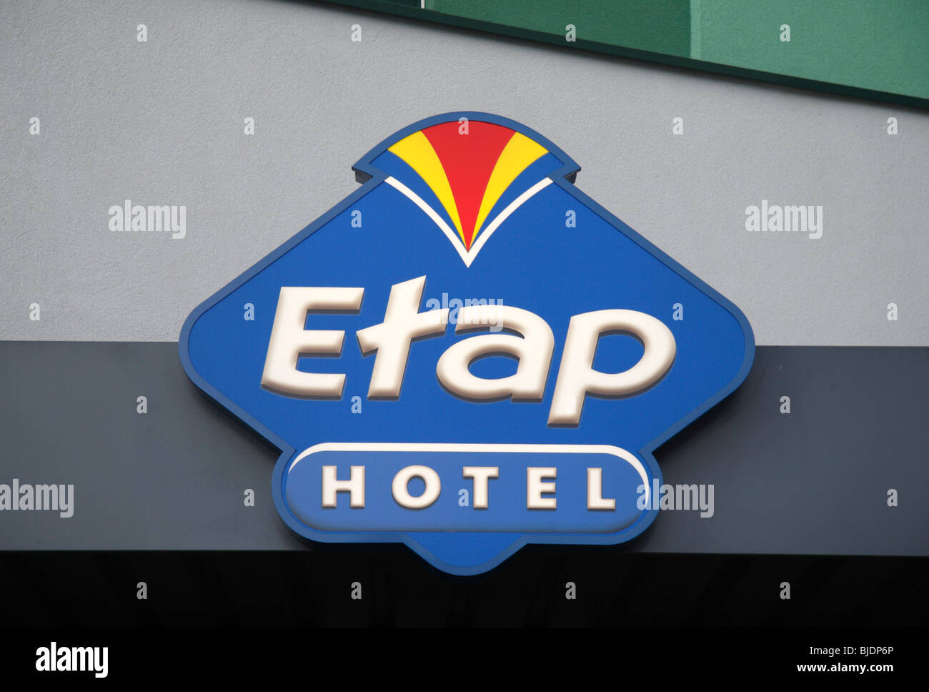 The Etap Hotels logo outside the Salford Quays Manchester Branch (now ...