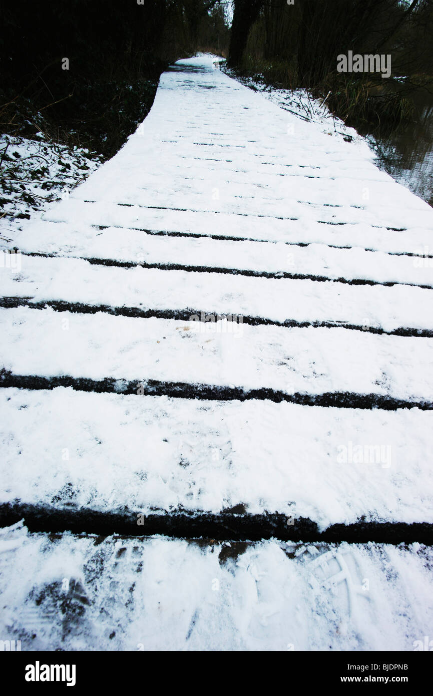 A snow covered rural landscape in the countryside Stock Photo - Alamy