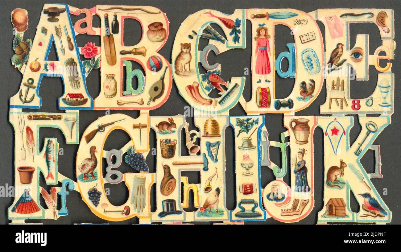 Pictorial alphabet hi-res stock photography and images - Alamy