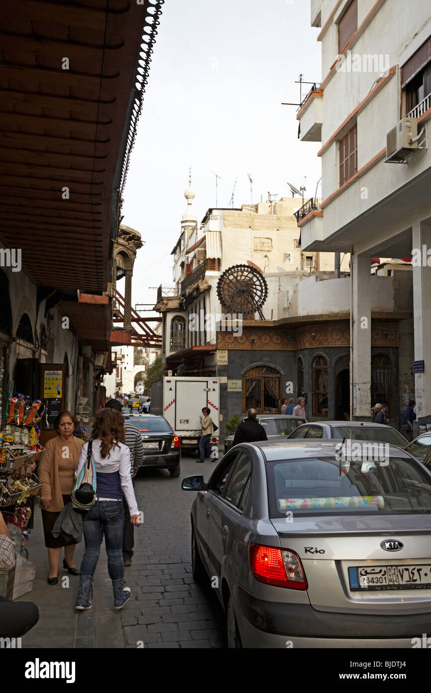 Damascus straight street hi-res stock photography and images - Alamy