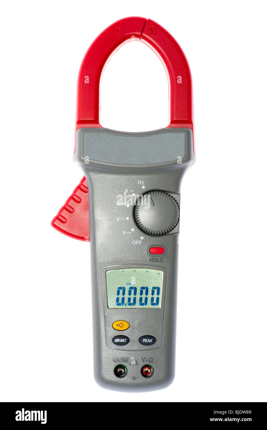 object on white - tool current measuring instrument Stock Photo - Alamy