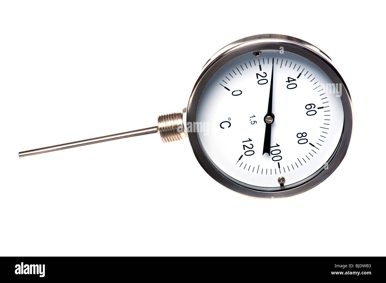 object on white - tool measuring instrument thermometer Stock Photo - Alamy