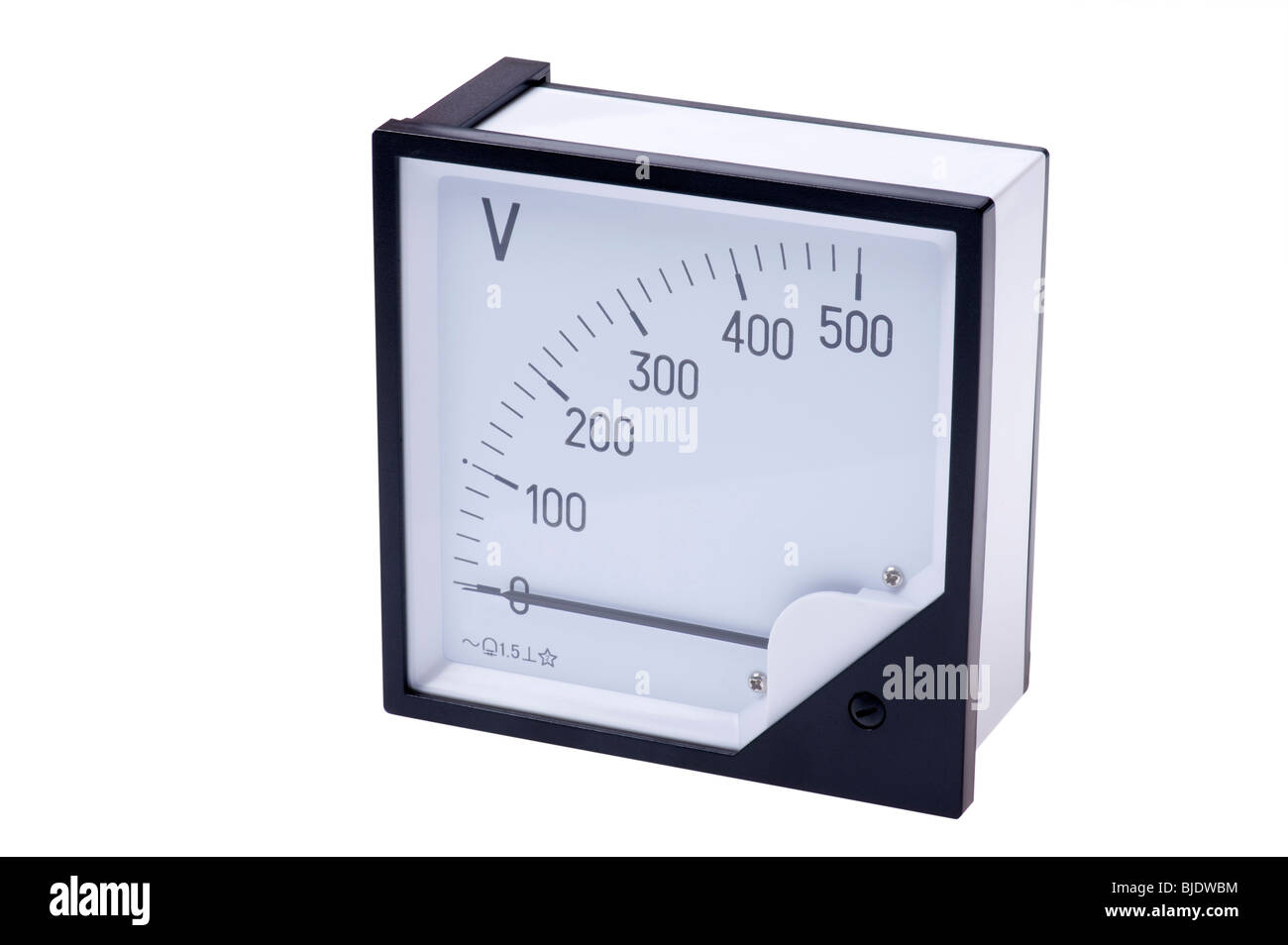 object on white - tool measuring instrument Voltmeter Stock Photo - Alamy