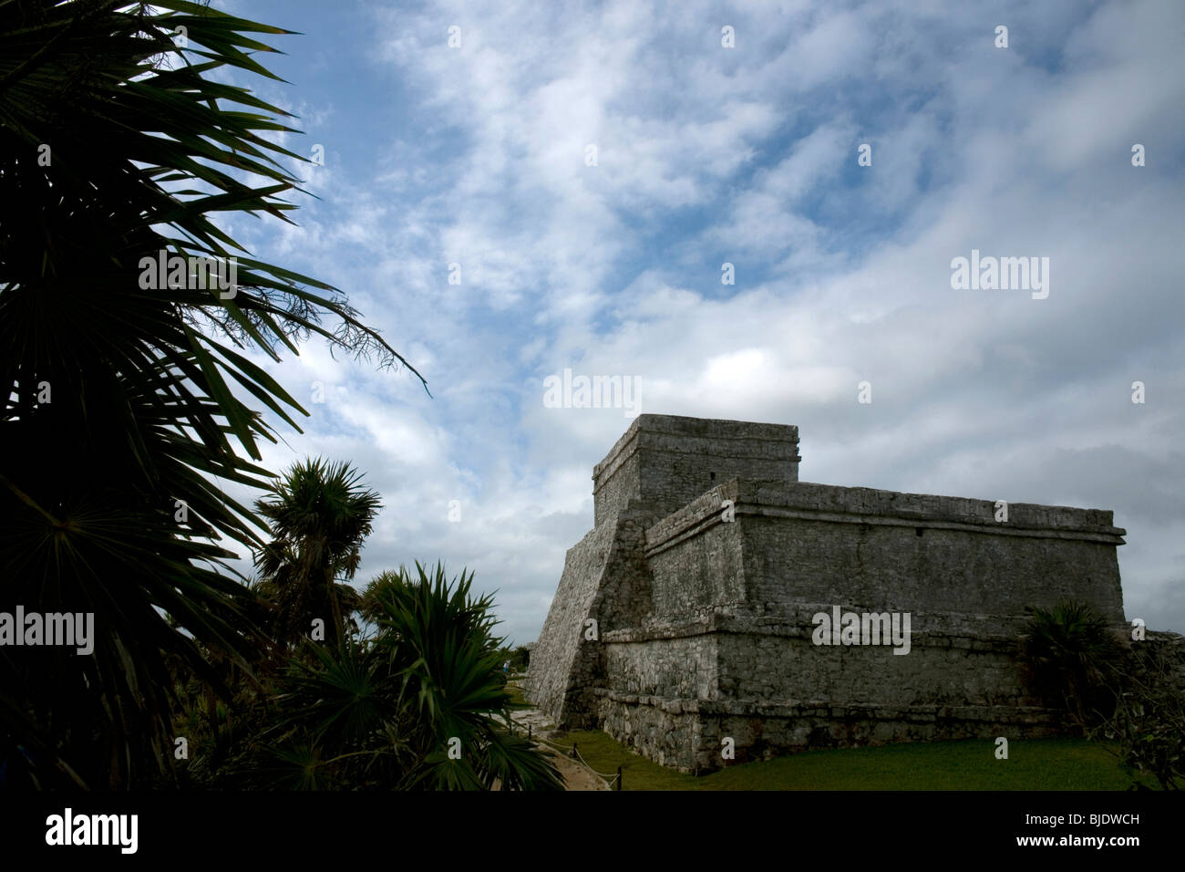 Ruins of El Castillo, or The Castle, the main temple of the ancient ...