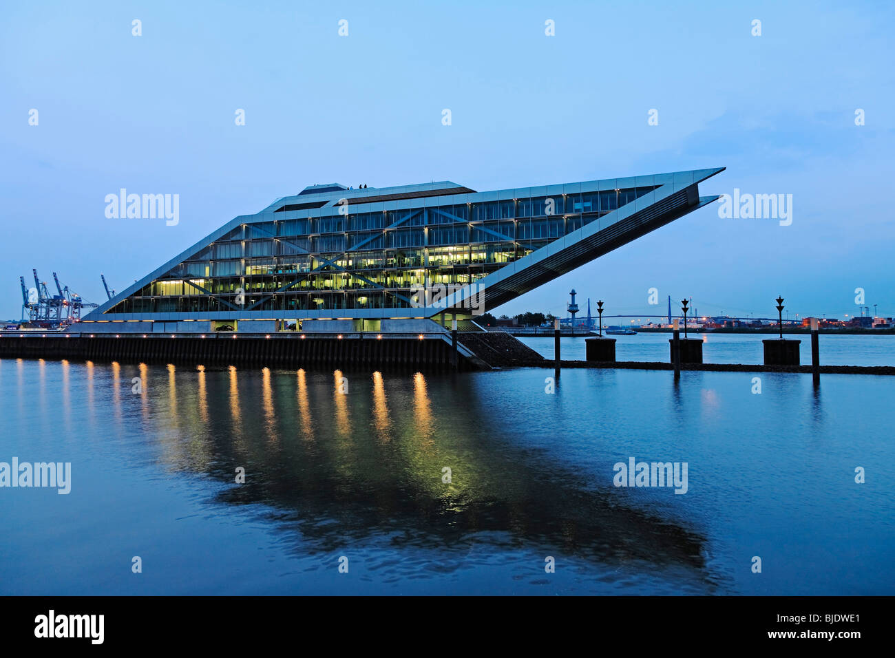 Dockland - office building, Hamburg Harbour, Germany, Europe Stock ...
