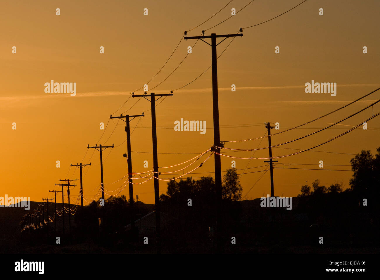 Power lines california hi-res stock photography and images - Alamy
